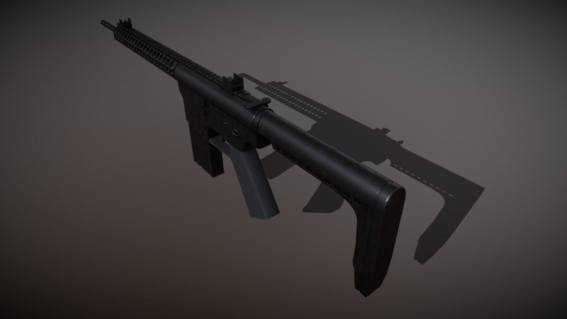 Assault Rifle - 3D model by DaniMaslov33 [2aec55c] - Sketchfab