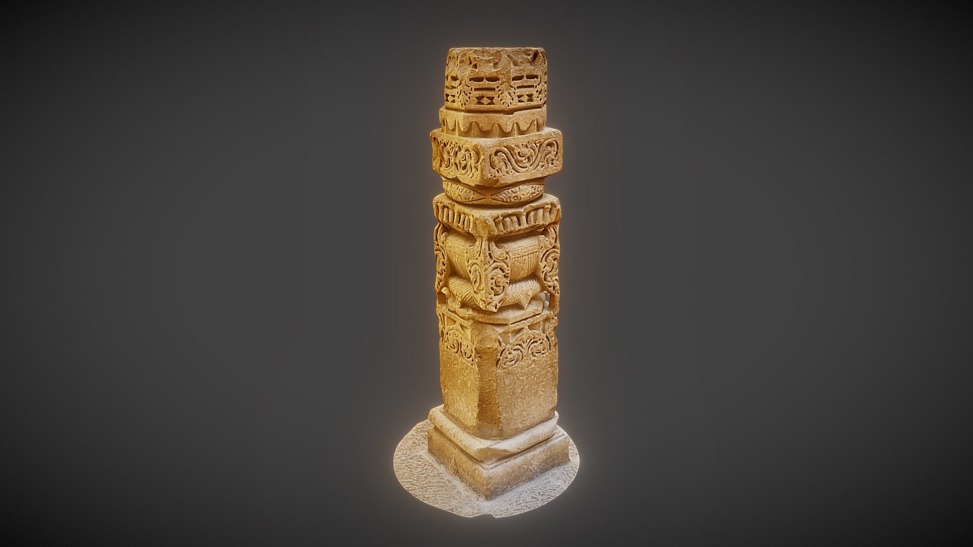Ornate Pillar - 3D model by raobott [2aed511] - Sketchfab