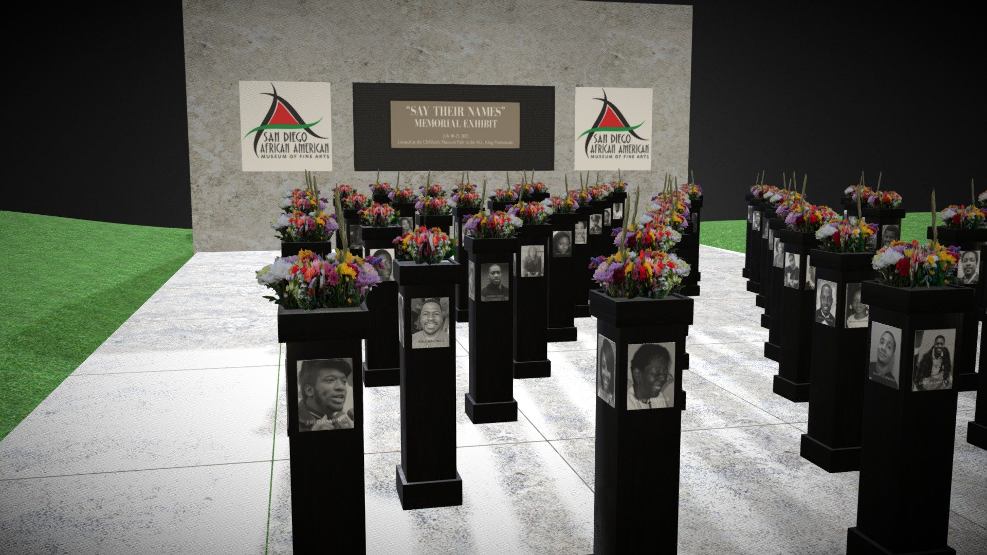 Say Their Names - Download Free 3D model by San Diego African American ...