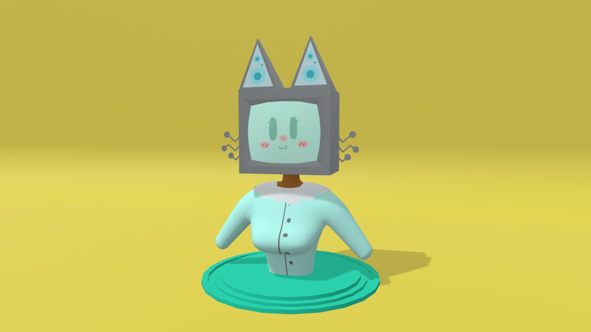Cat Tv - 3D model by oweroftea [2aee8ae] - Sketchfab
