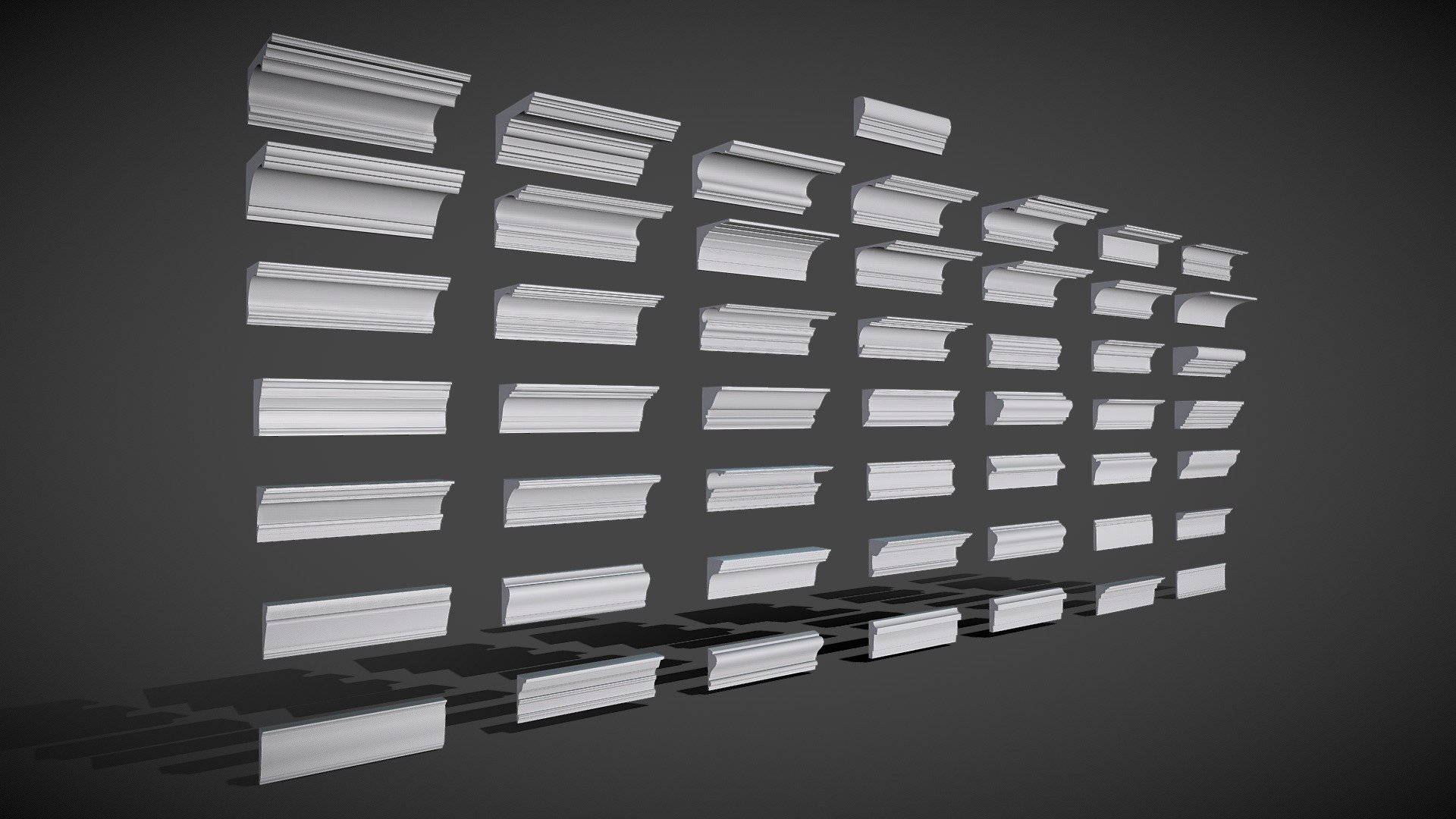 Cornice Collection - 1 - 50 pieces - 3D model by 3d.armzep [2aeff62 ...