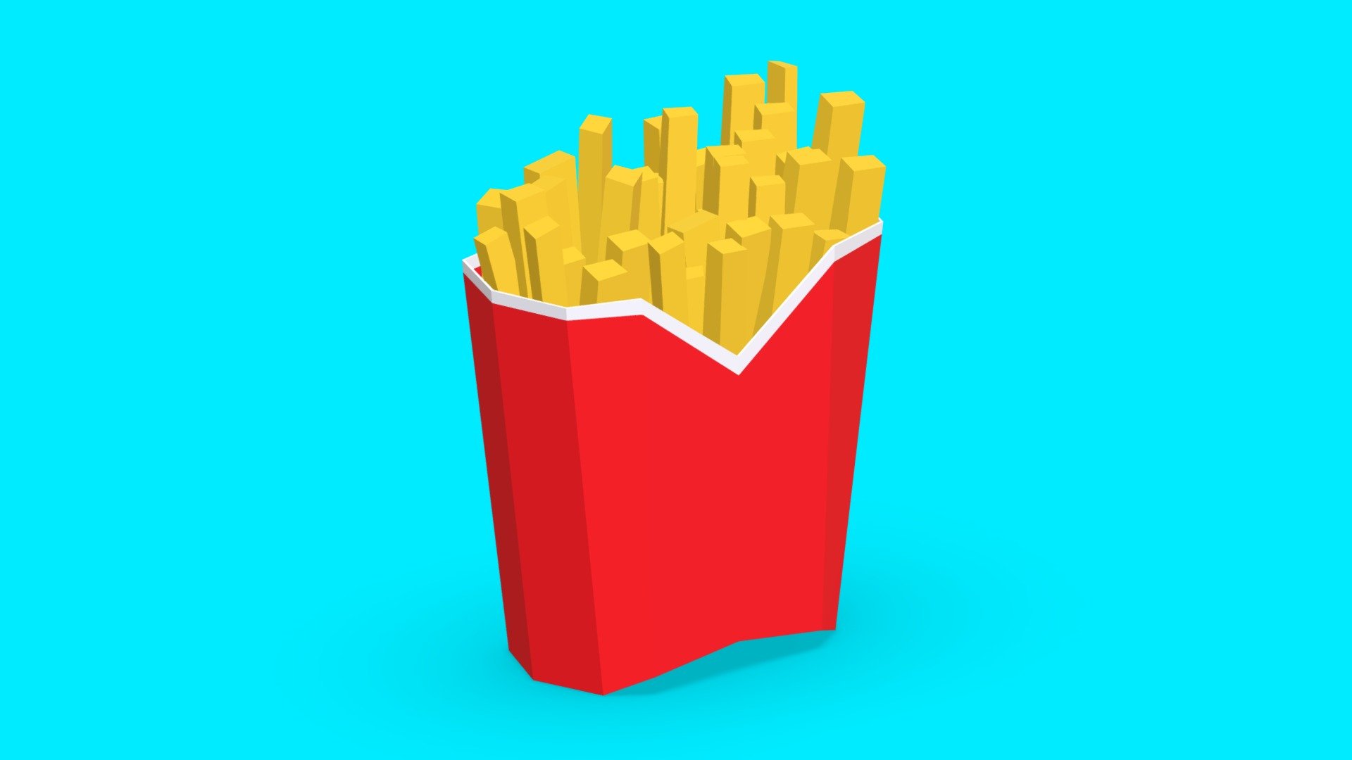 Fries - 3D model by The Space Cake (@thespacecake) [2af197c] - Sketchfab