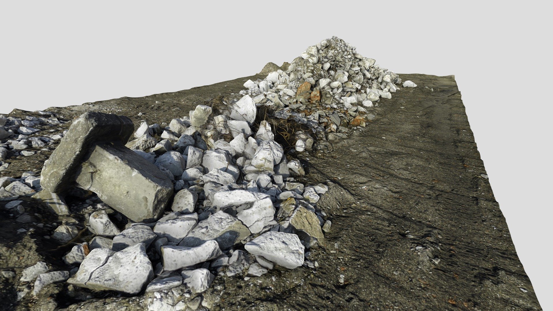 Concrete rubble with steel bars 01 - Download Free 3D model by archiwum ...