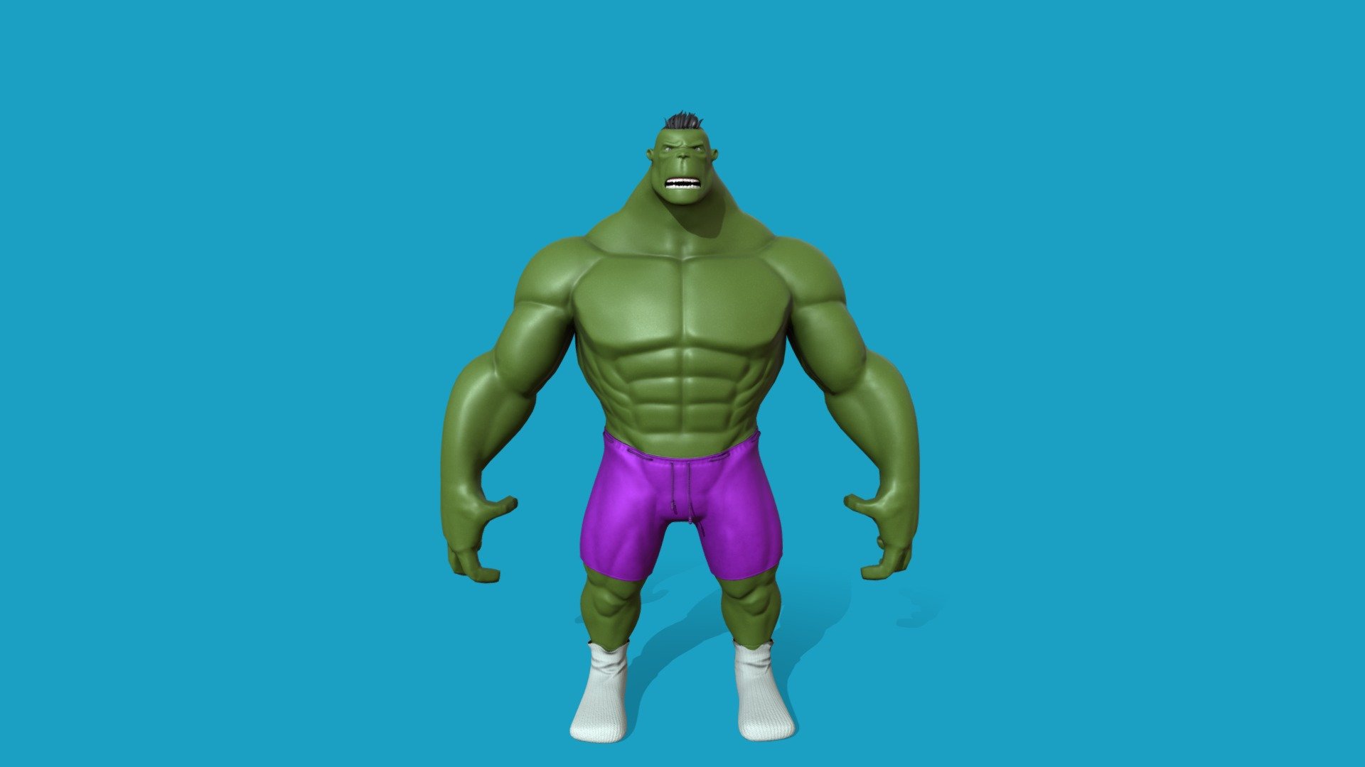 Hulk - Low Poly Model - Buy Royalty Free 3D model by Fronter - Sama ...