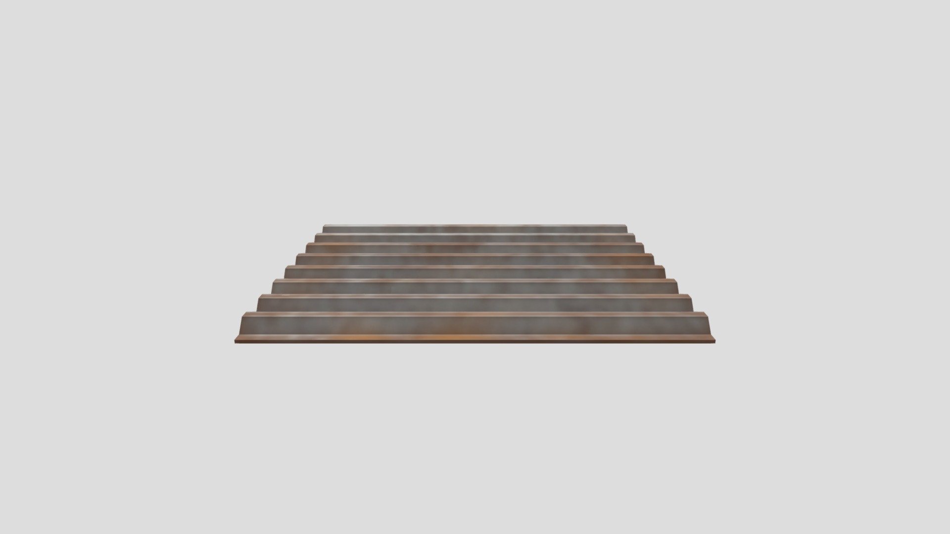 Stylised Weathered Corrugated Iron - 3D model by Luke Luxmoore ...