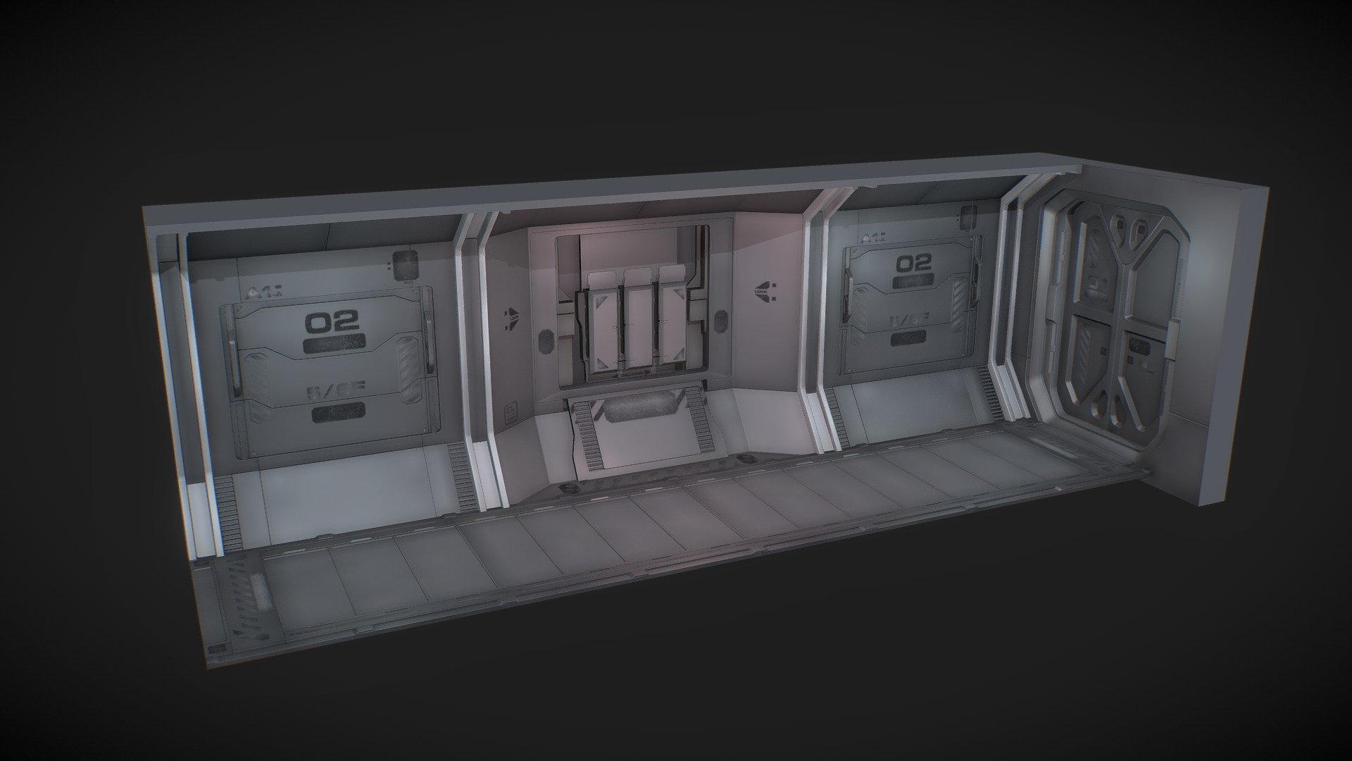 Ship Interior - 3D model by jdbernier [2af9af2] - Sketchfab