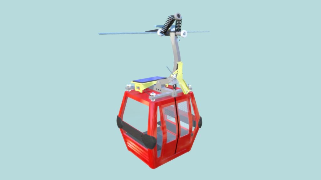 Teleférico de Santiago - 3D model by rpolivar [2afba1c] - Sketchfab
