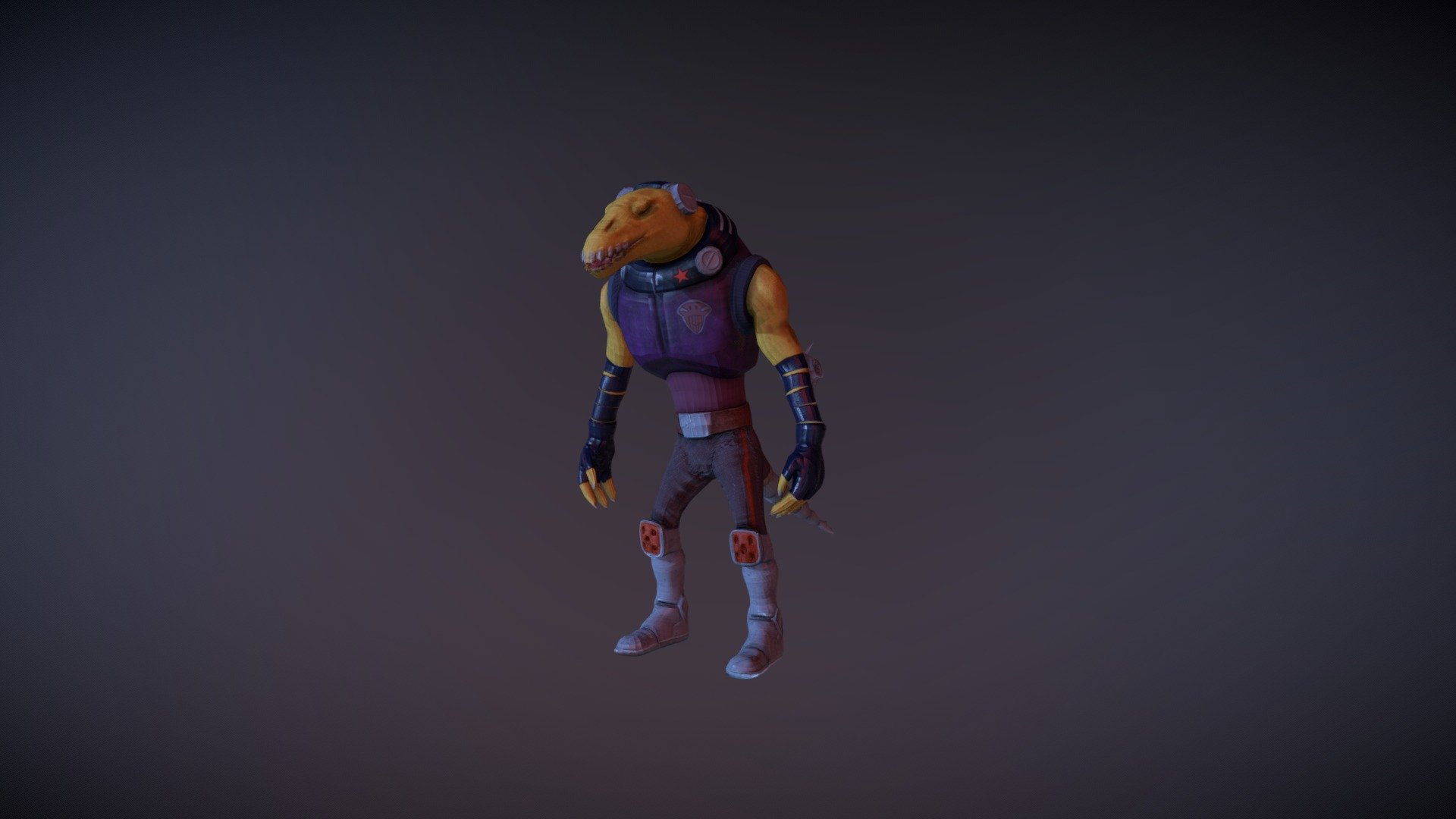 Diesel the Lizard - 3D model by BryonyIsbister [2afca79] - Sketchfab