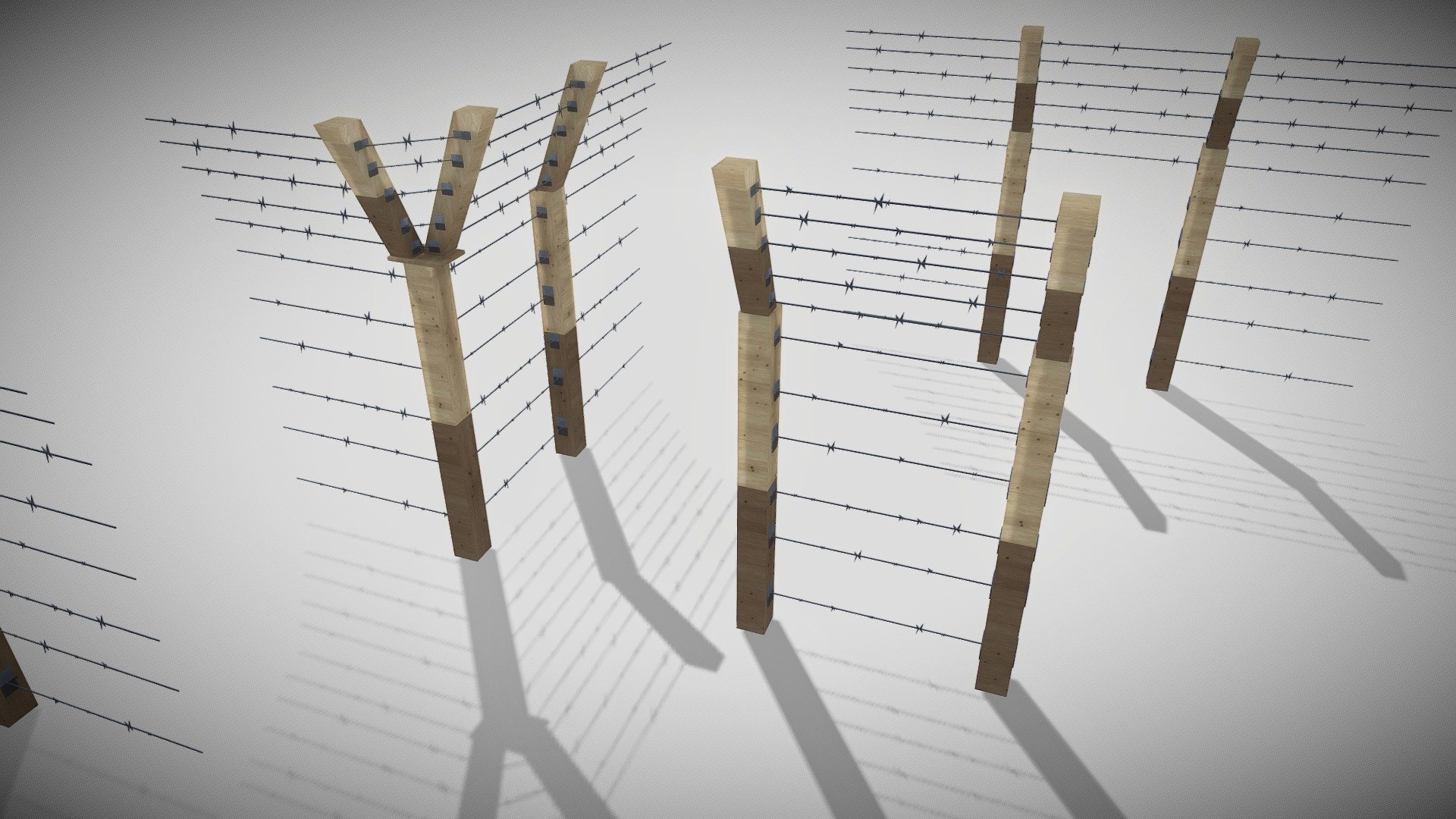 Fences - Download Free 3D model by Stas Gunko (@Stasgunko) [2aff66e ...