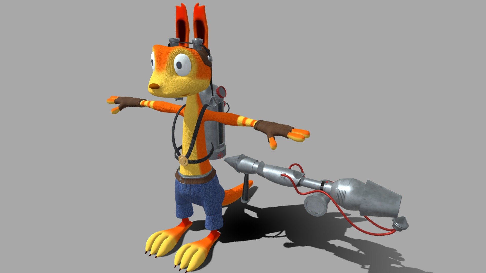 daxter with weapon - Download Free 3D model by lottisx [2b01bc3 ...