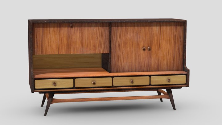 Wooden-closet 3D models - Sketchfab