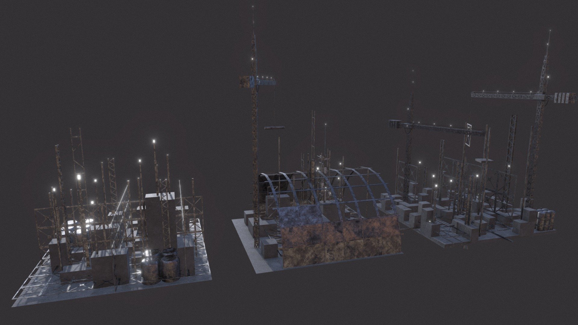 Sci-fi building blocks - 3D model by Crazy_8 (@korboleevd) [2b03459 ...