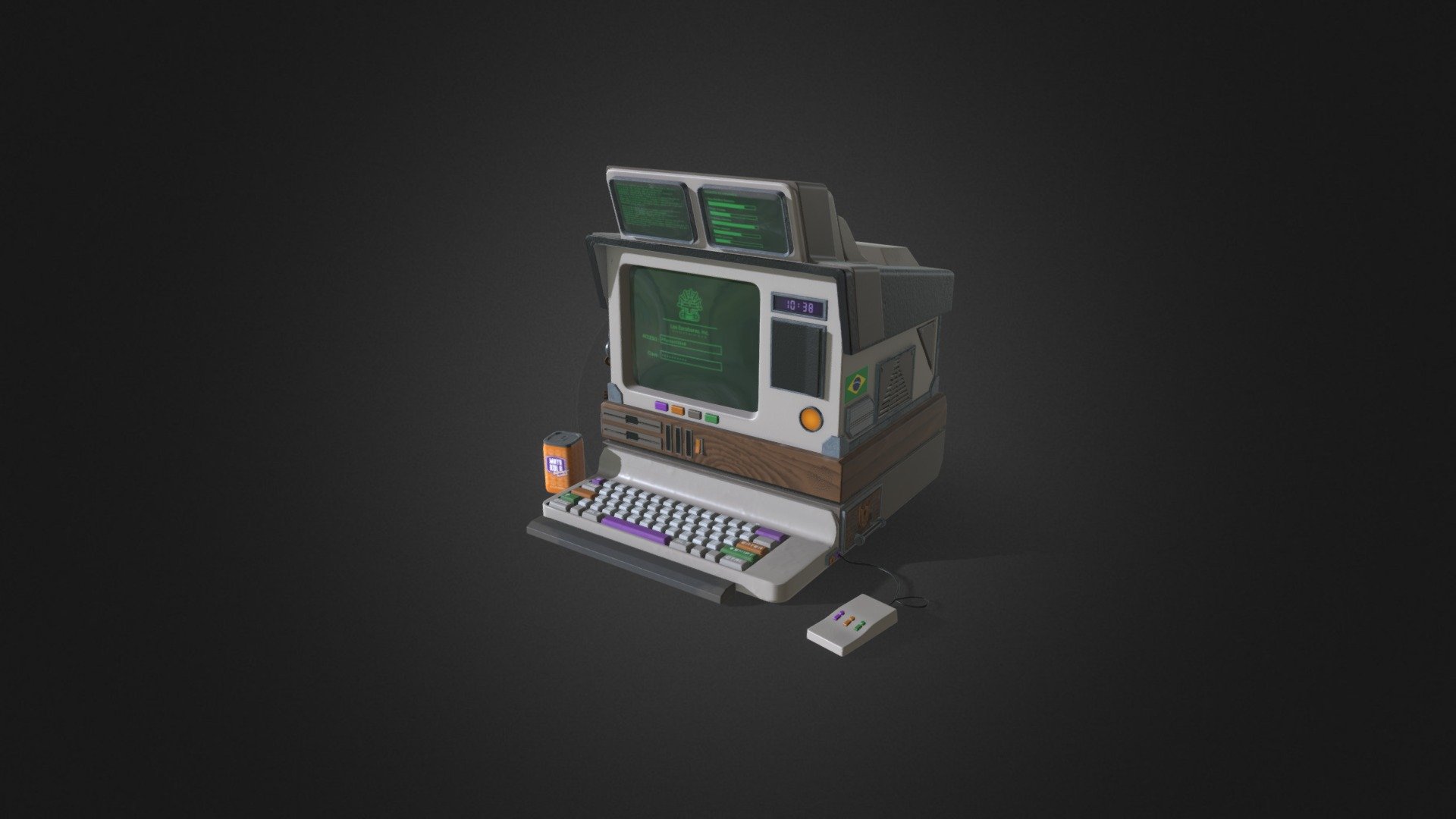 Ordinateur mentor - 3D model by j_evolue [2b07c2e] - Sketchfab