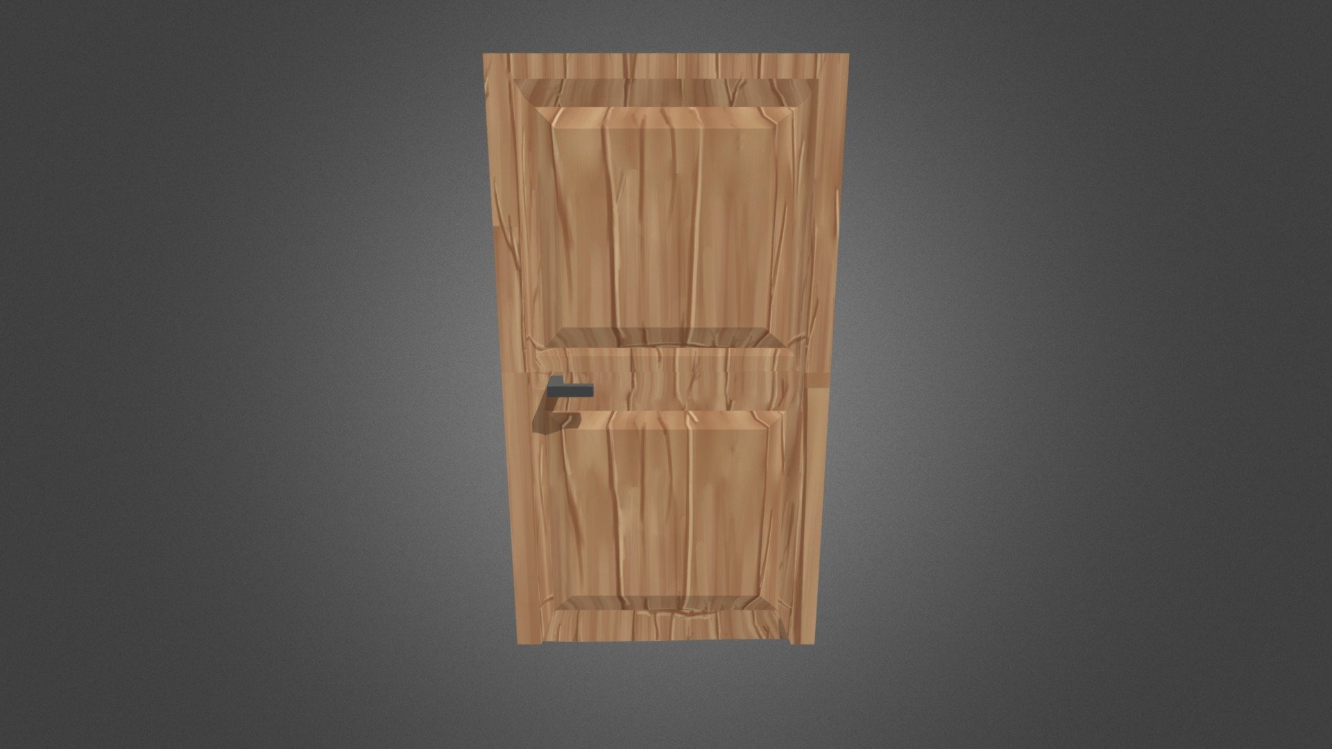 Low-Poly Hand painted Wooden door - Buy Royalty Free 3D model by ...