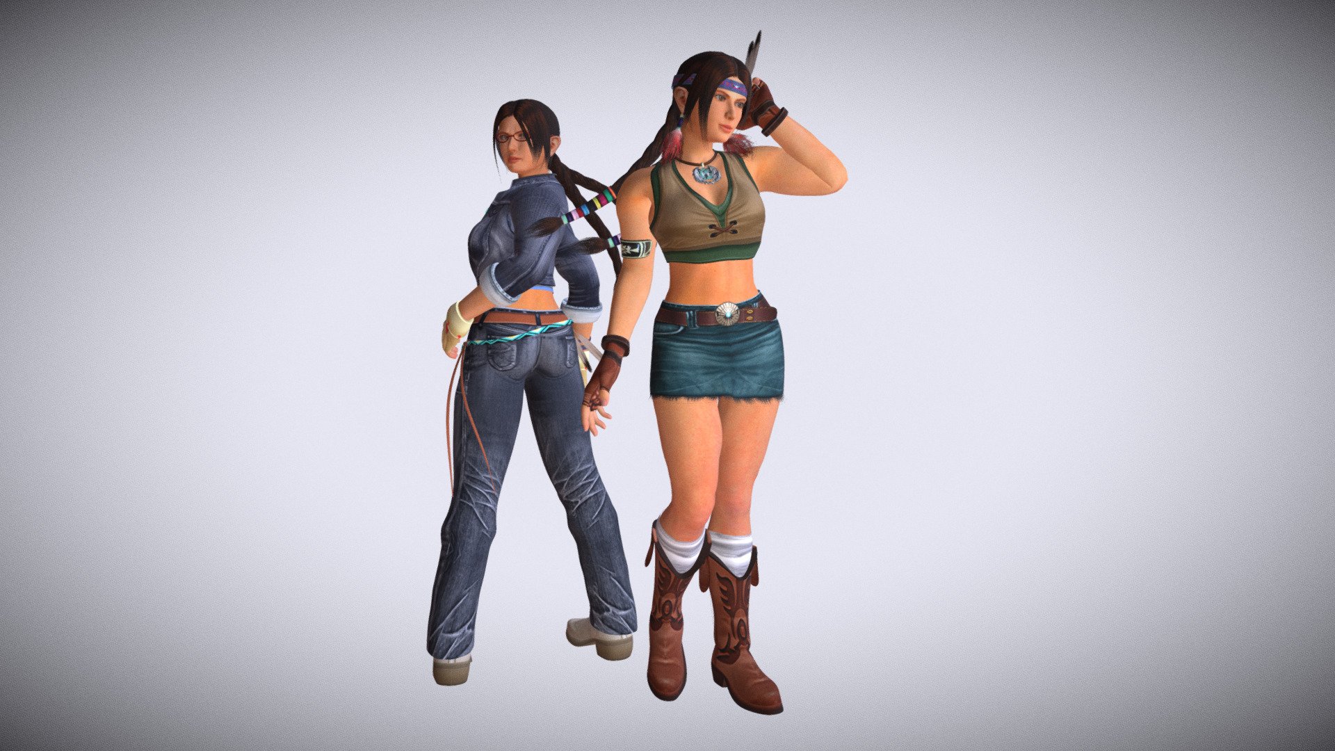 Julia Chang (Tekken 4 and 5) - 3D model by EseJota [2b0a831] - Sketchfab