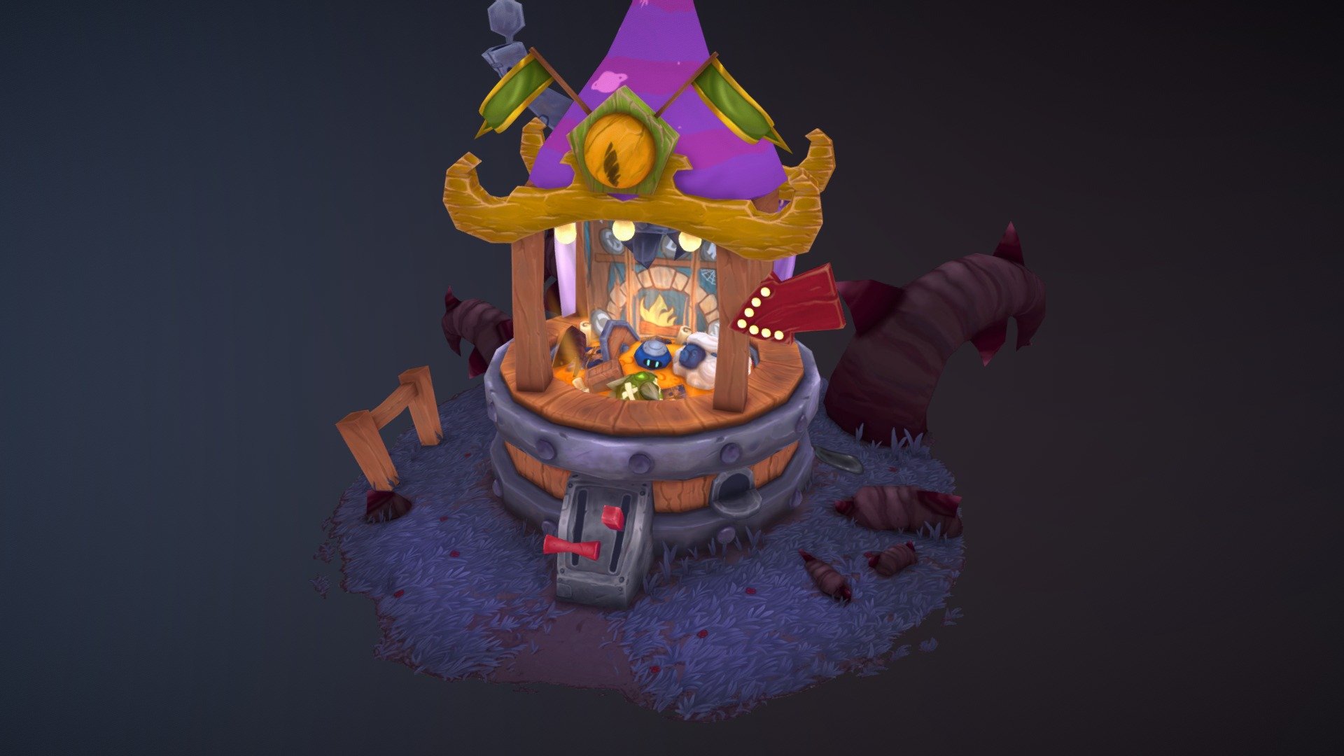 Darkmoon Faire Claw Machine - 3D model by lunnyillustration [2b0bd60] - Sketchfab