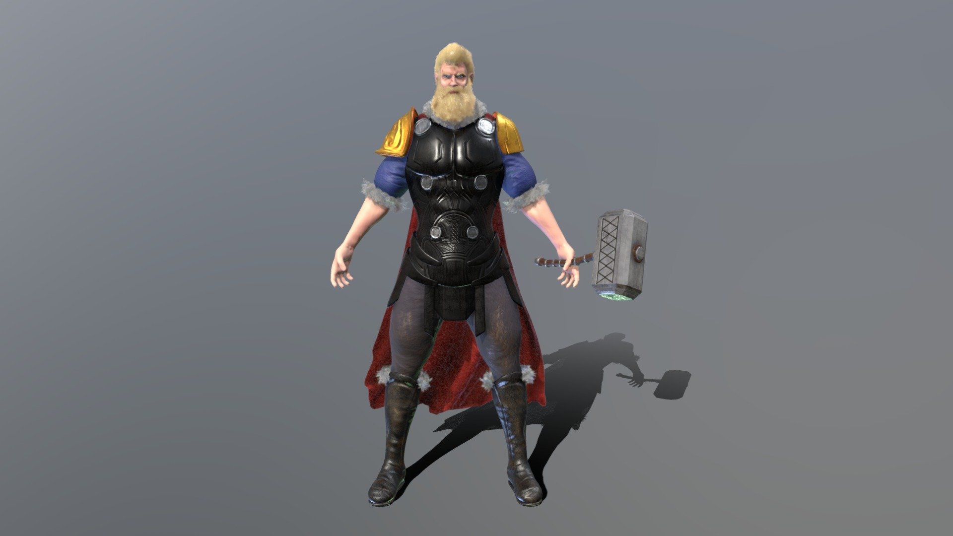Thor - God of Thunder - 3D model by ethanhanbury [2b0ea12] - Sketchfab