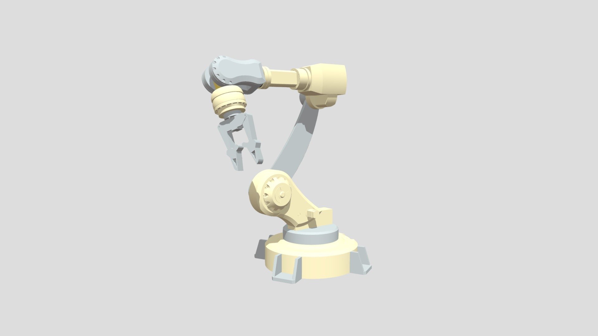 INDUSTRIAL ROBOTIC ARM - Download Free 3D model by Anton Alpha Mathew ...