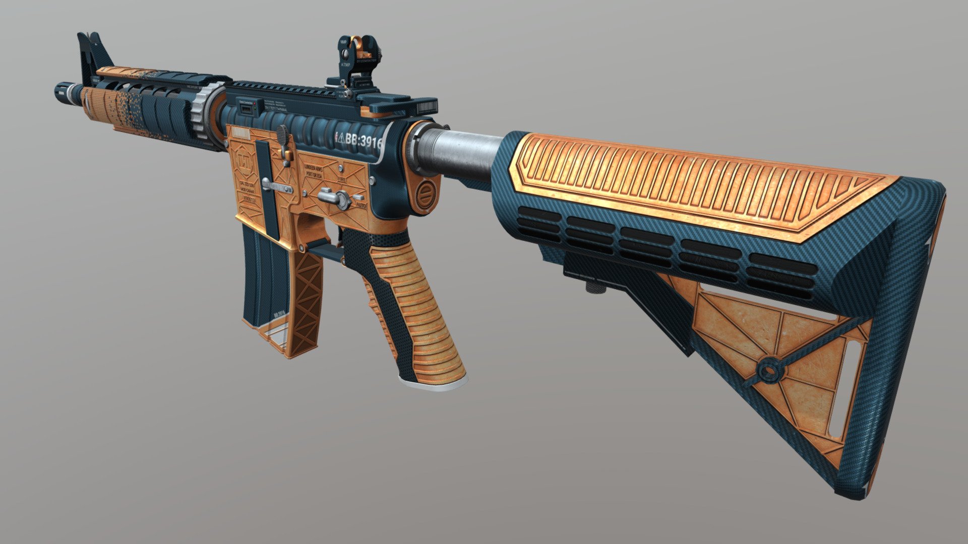 M4A4 - 3D model by citiz3n [2b0f5eb] - Sketchfab