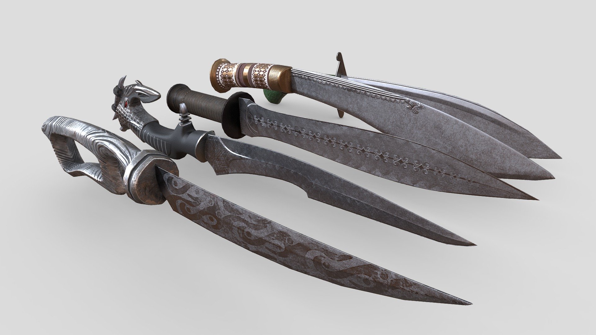 Daggers - 3D model by VladRad [2b0f939] - Sketchfab