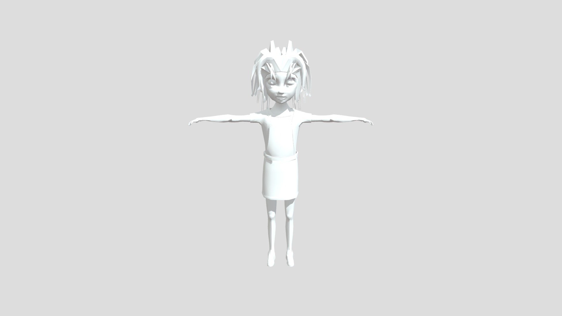 self created girl - 3D model by nicksjoydenis [2b10eb7] - Sketchfab