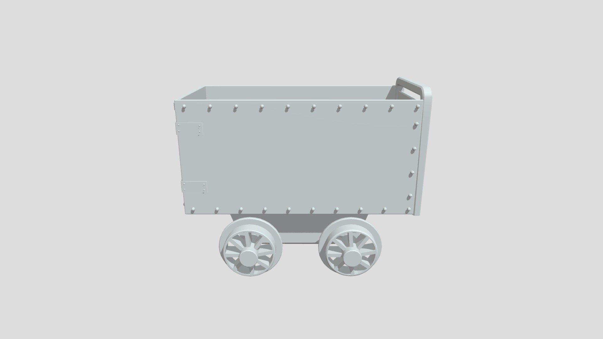 Mining Cart - 3D model by katygillie [2b1102d] - Sketchfab