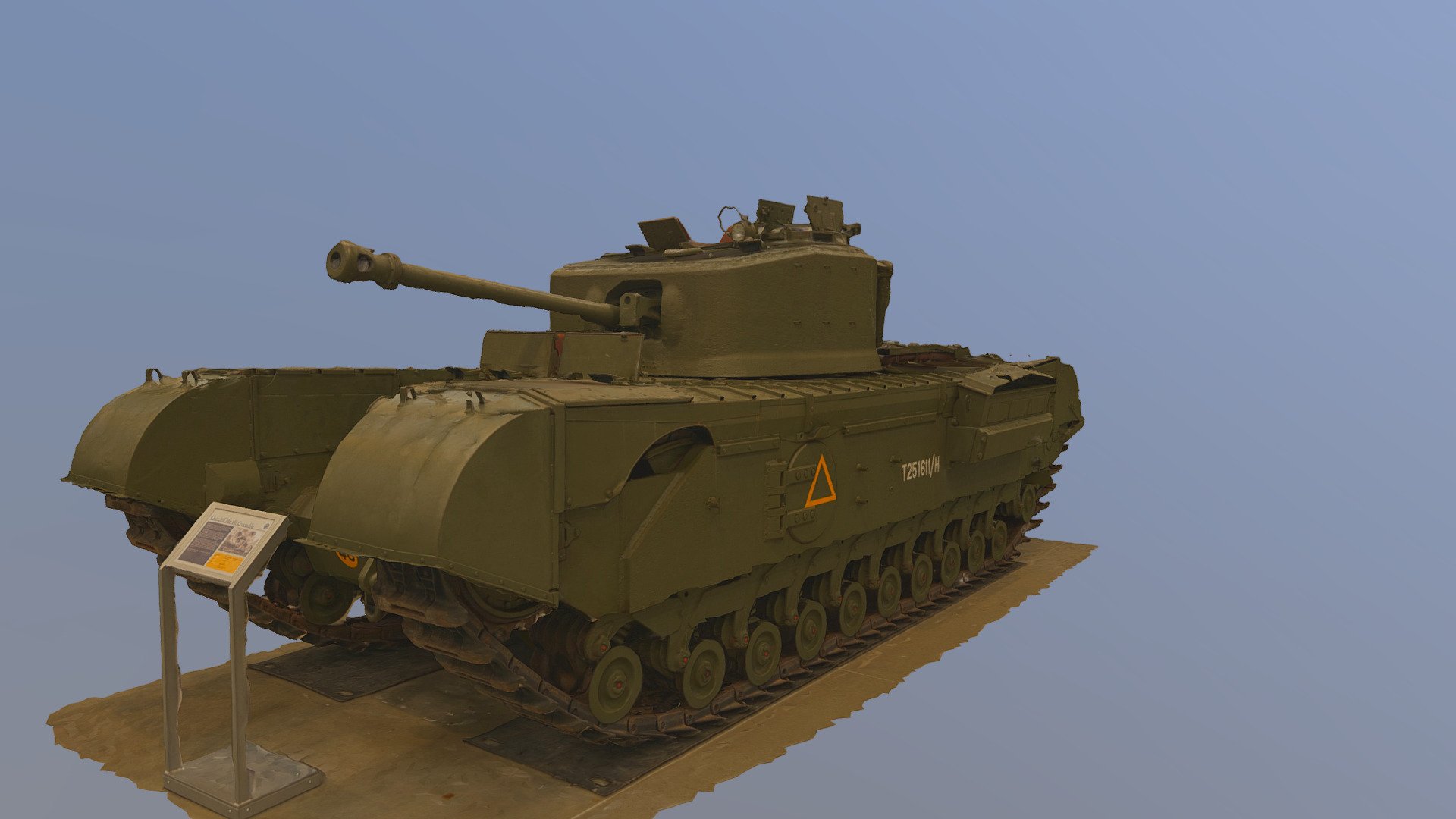 Churchill Mk VII Crocodile - 3D model by peter54 [2b11449] - Sketchfab