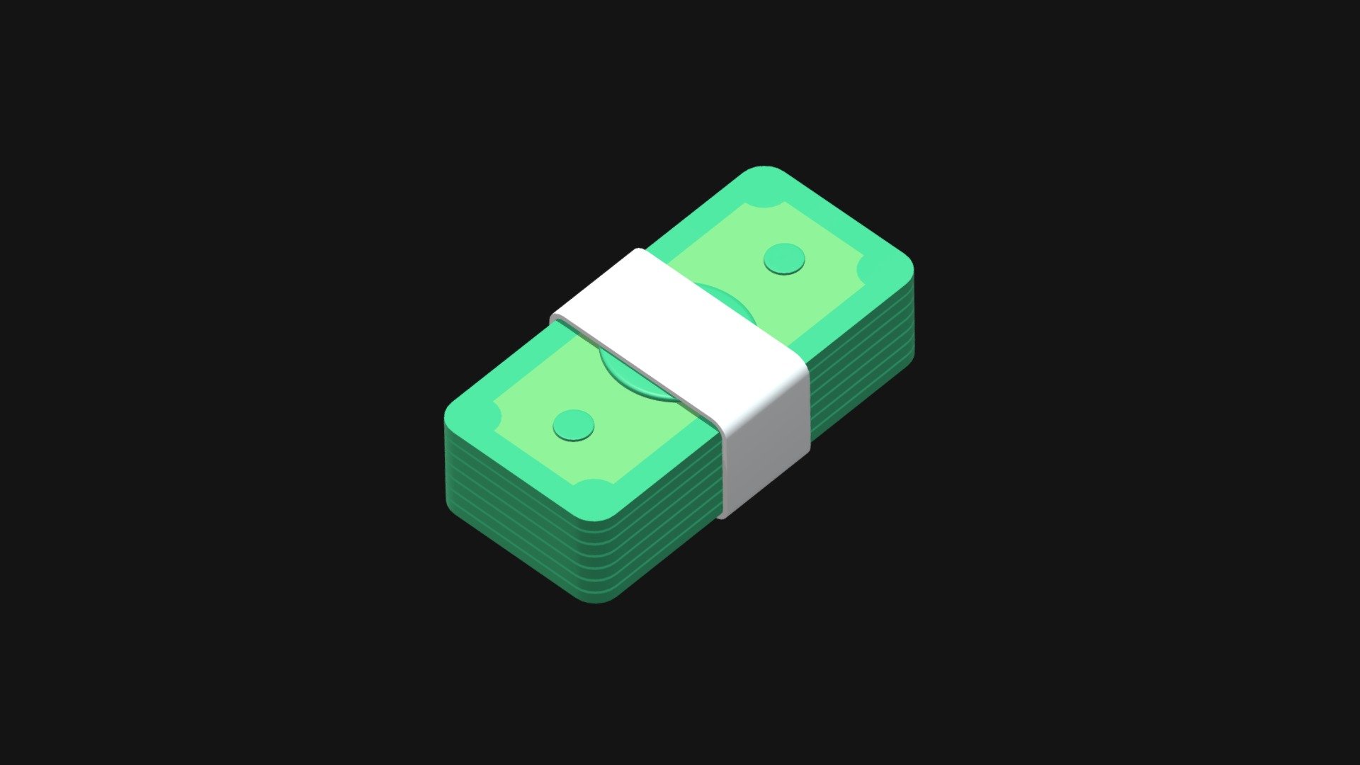 Money Stack Icon - Buy Royalty Free 3D model by arc.jabbar (@arc_jabbar ...