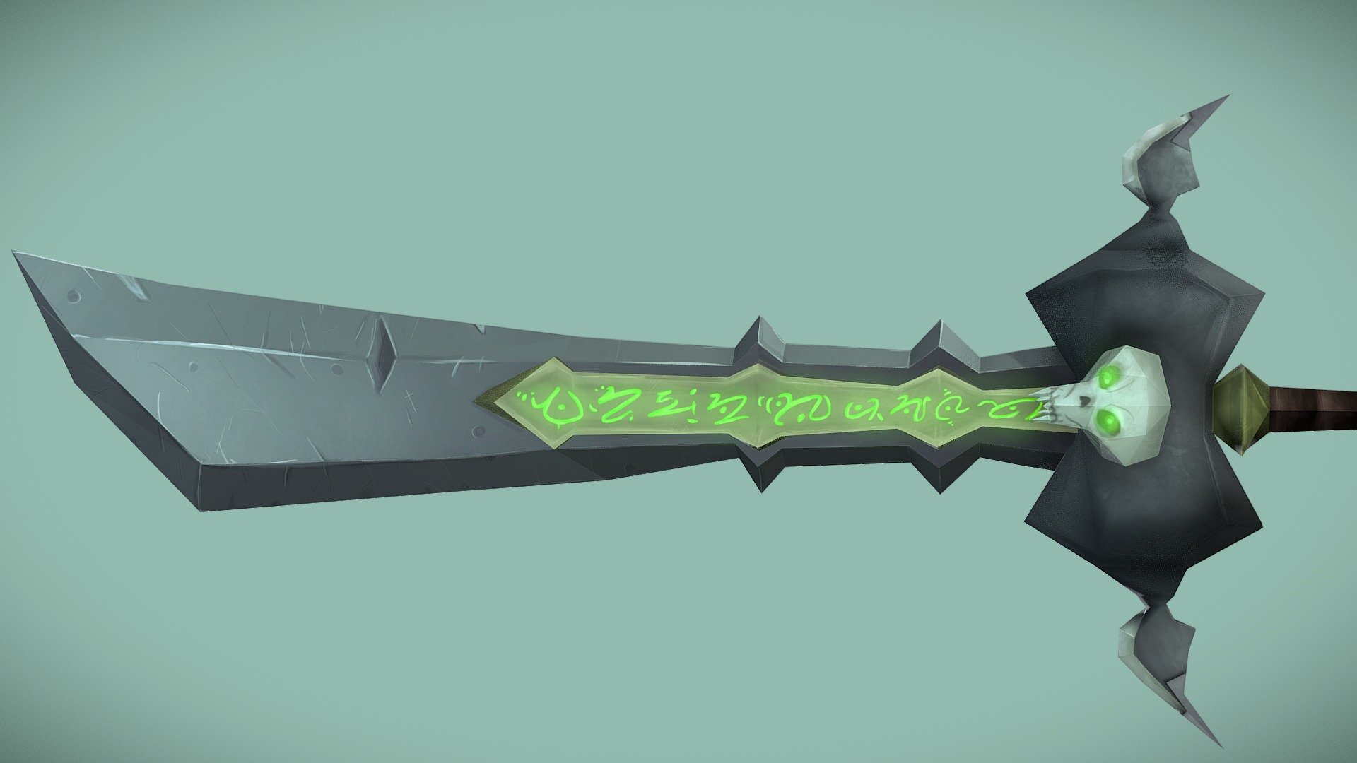 WoW Fel Sword - 3D model by bridgedpolys [2b11d2b] - Sketchfab
