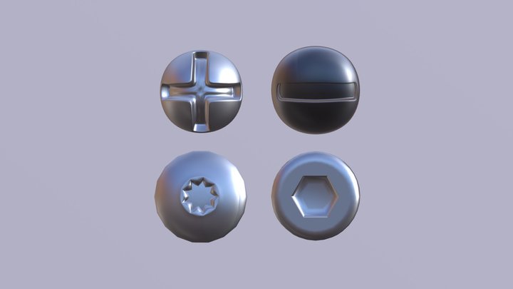 Screwheads 3D models - Sketchfab