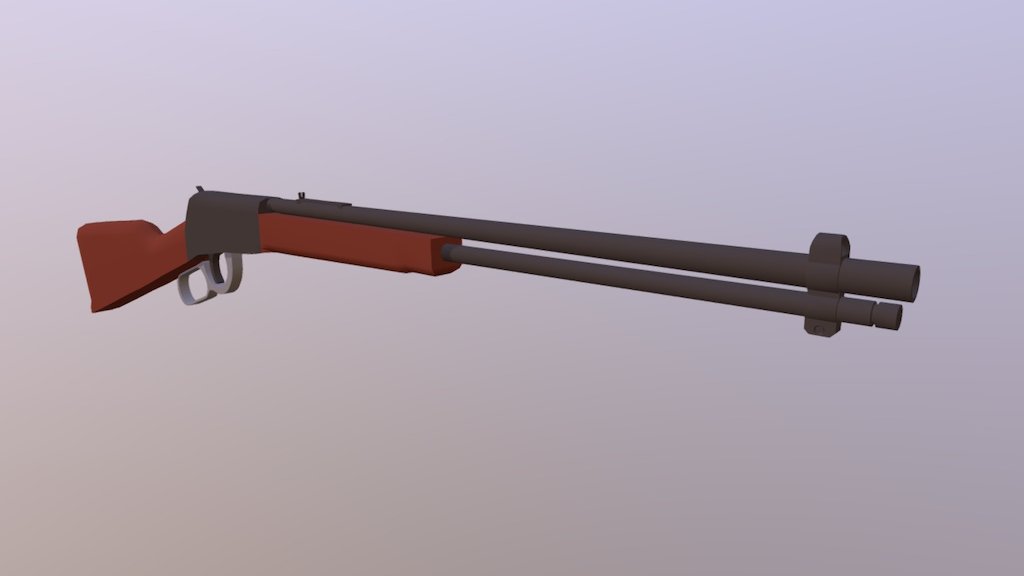 Lever Action Rifle - 3D model by lumik1231 [2b13b87] - Sketchfab