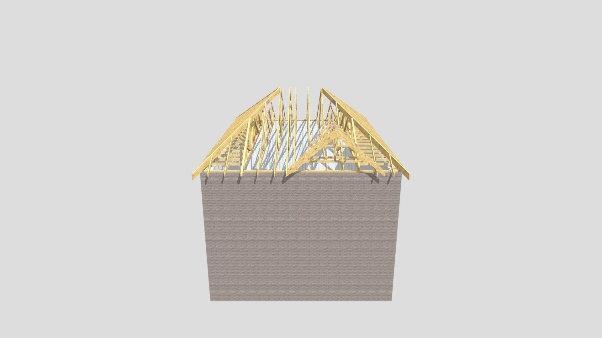Unit 28 H1B HT Roof Trusses REV A - Download Free 3D model by Dermf ...