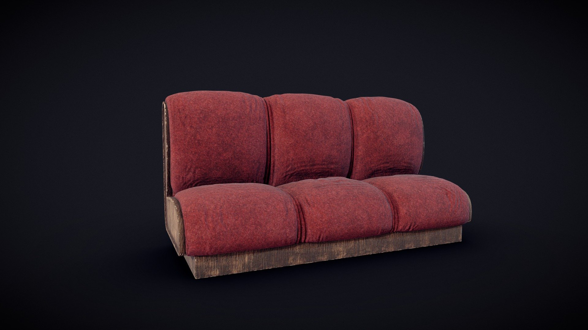 Simple old couch - Buy Royalty Free 3D model by JoaquínM (@JoaquinM ...