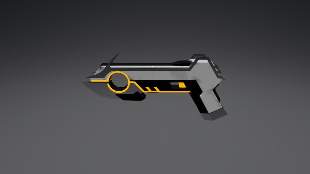 Laser Gun - Download Free 3D model by Aroig [2b17f7d] - Sketchfab
