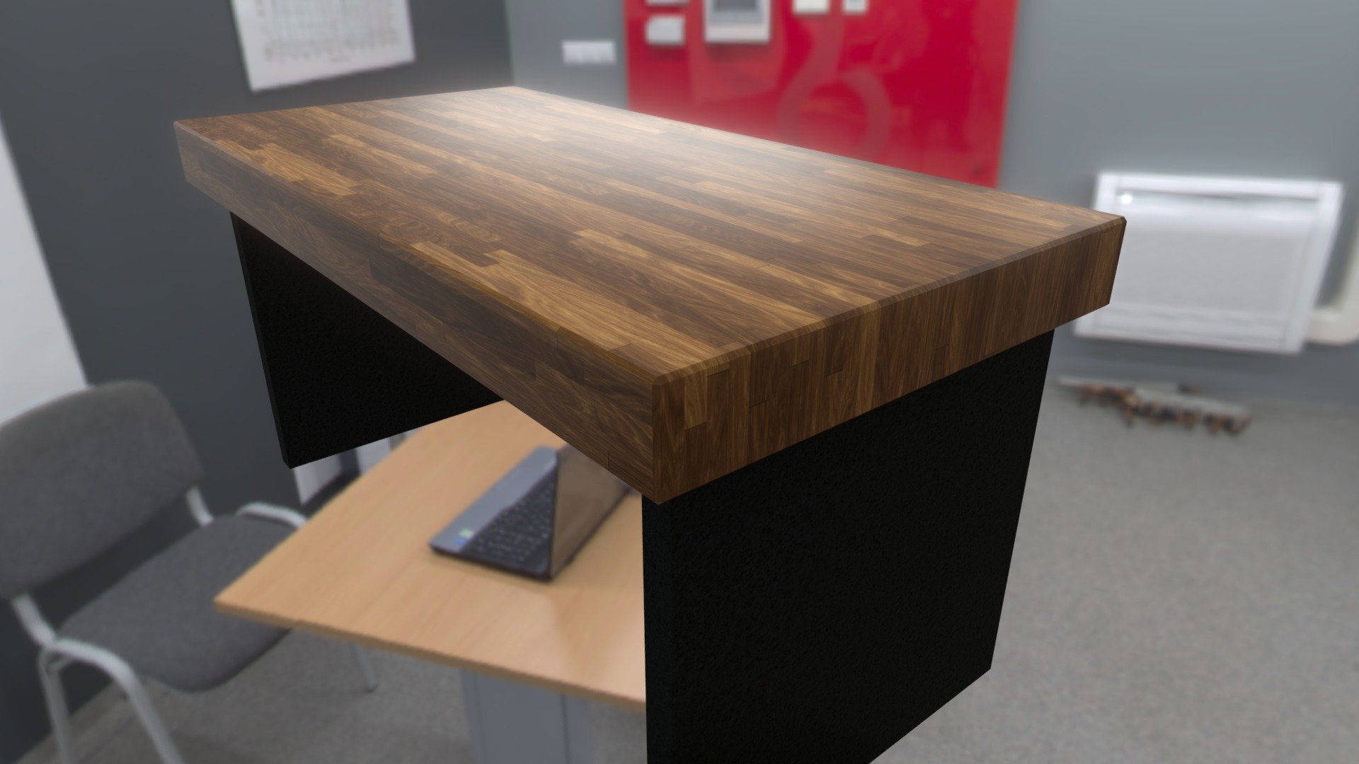 Session 2 Example - Office Table - 3D model by Francisco Maruli ...