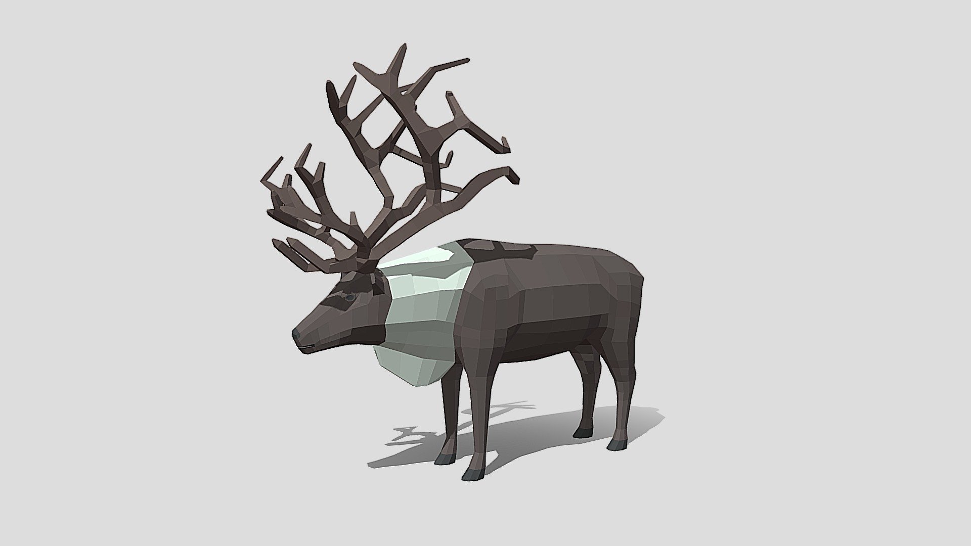 Low Poly Cartoon Reindeer - Buy Royalty Free 3D model by chroma3d ...