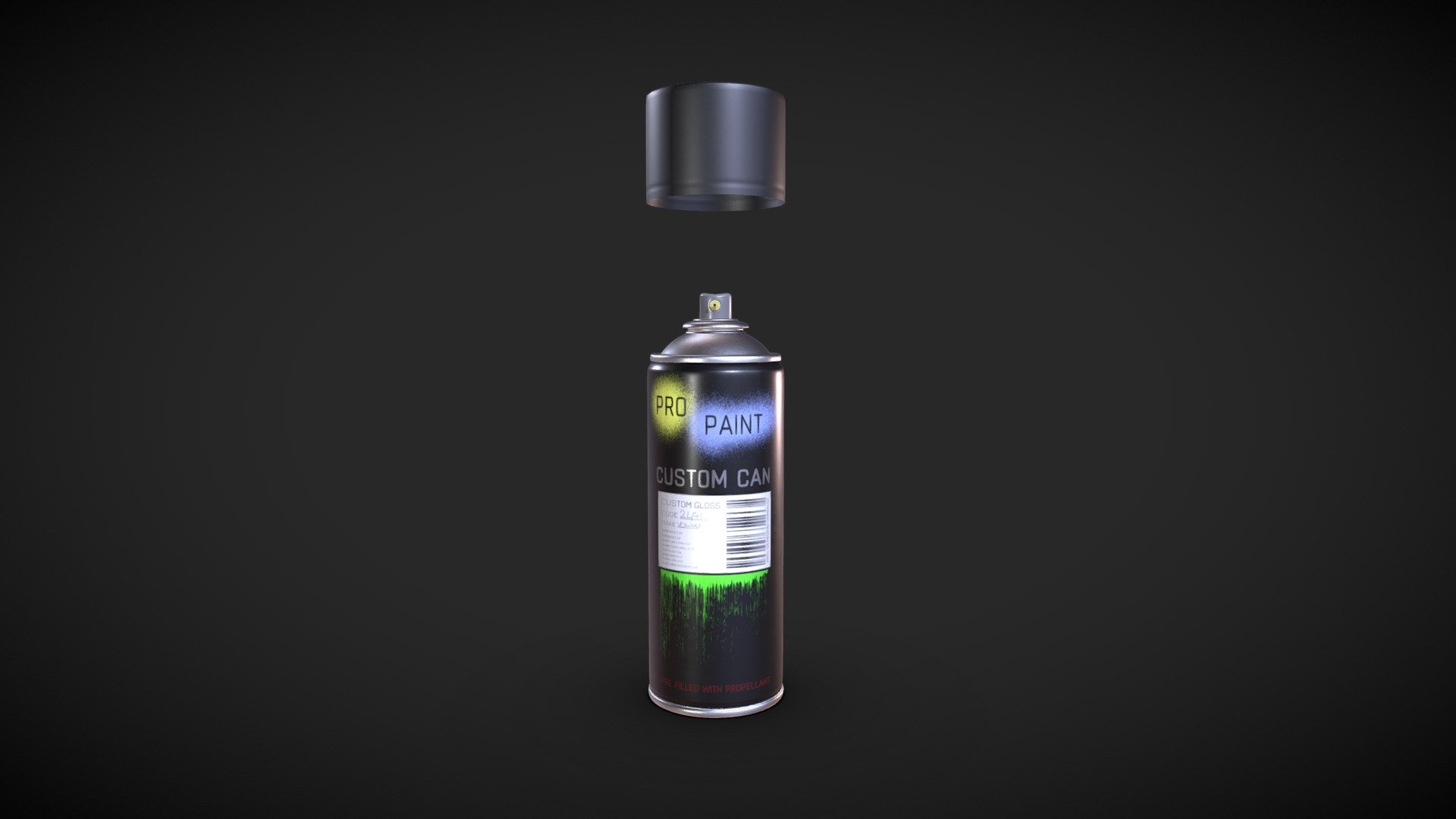 Spray Paint Can - Buy Royalty Free 3D model by PBR3D [2b2048e ...