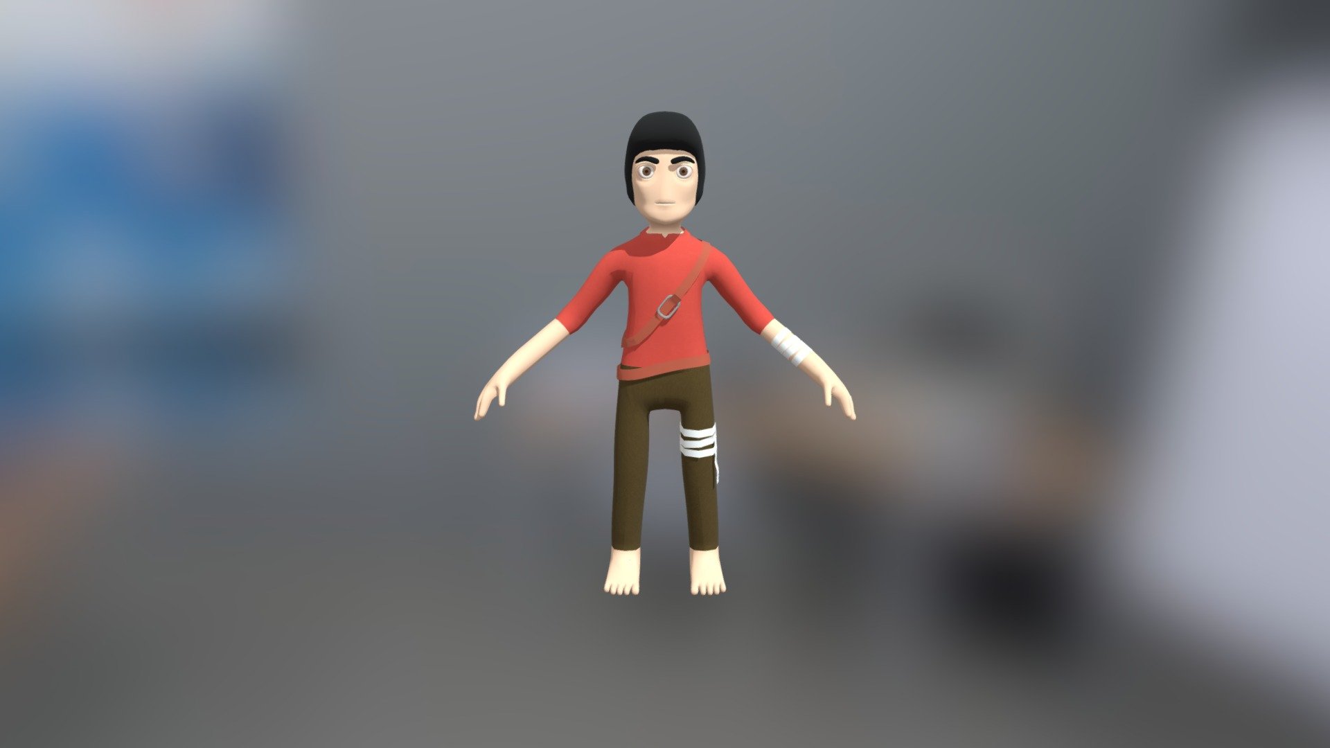 Simple Character with rig - Download Free 3D model by Lucas Kalleu ...