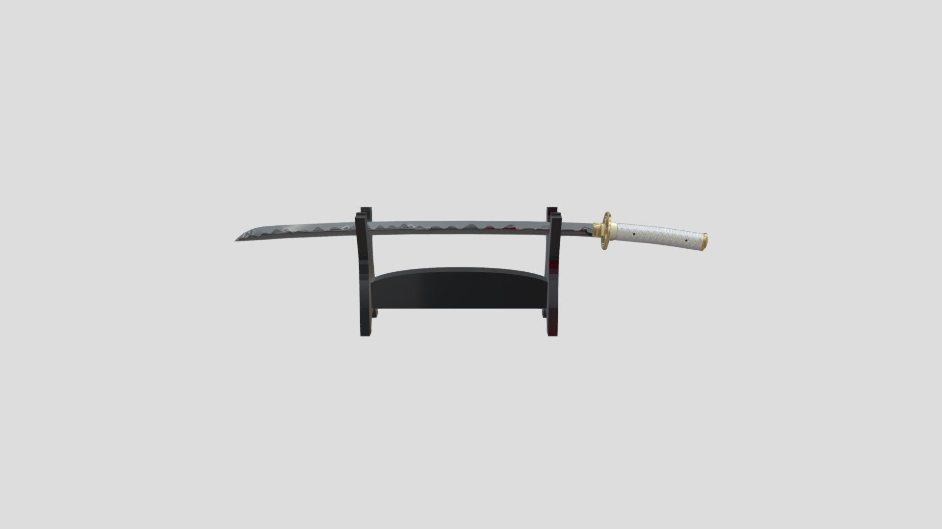 Katana with Holder - 3D model by DirtBlockMuncher (@aiw125) [2b24547 ...