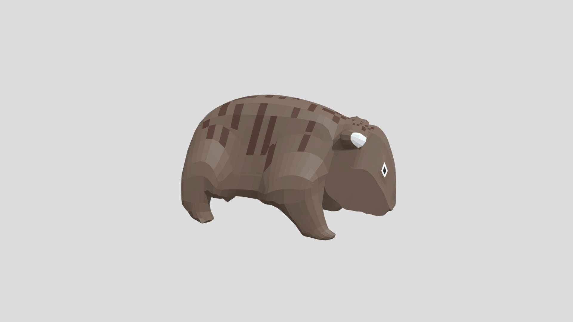 Wombat - 3D model by Silvienblade [2b267fd] - Sketchfab