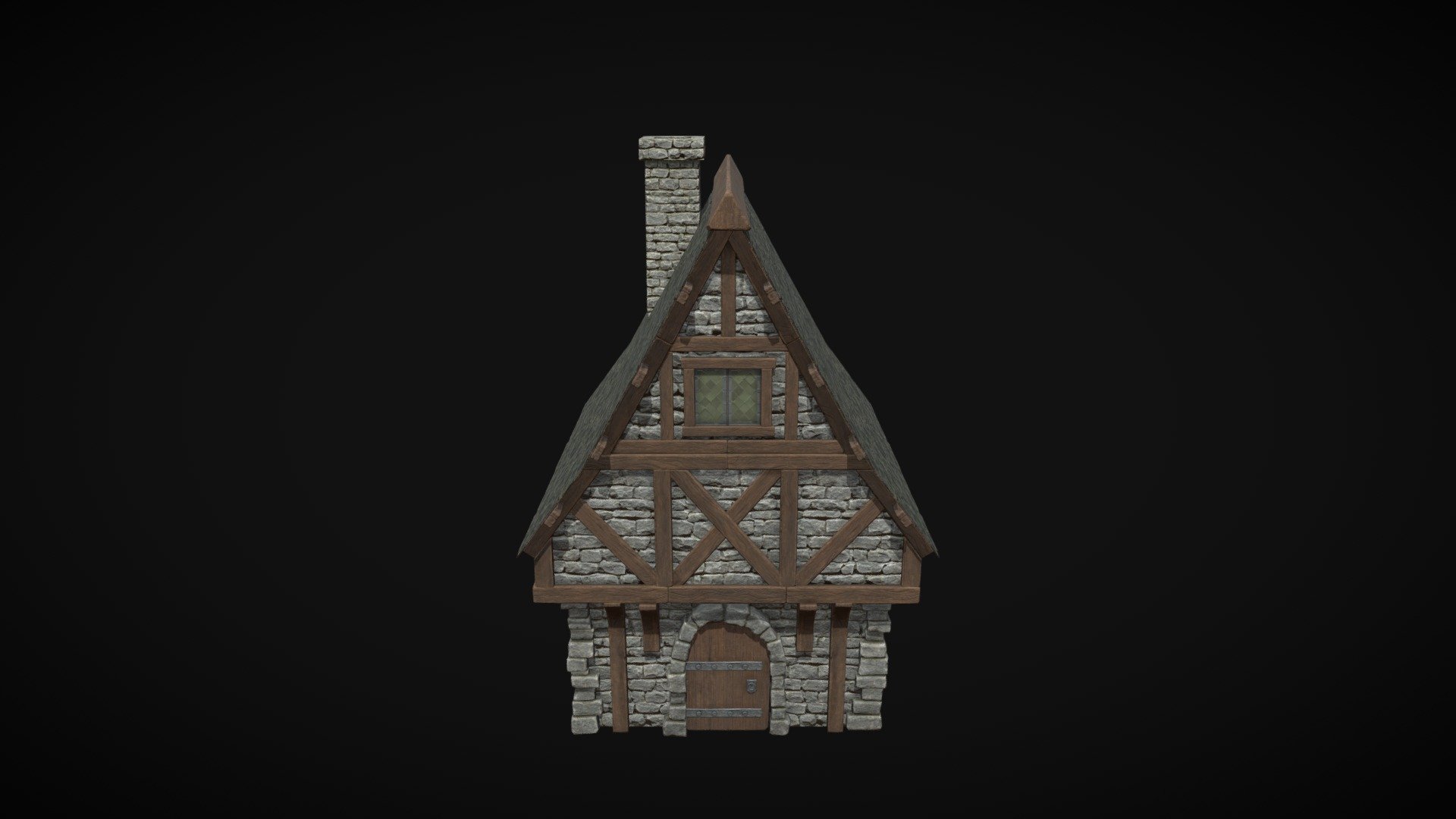 Medieval House - Download Free 3D model by Jakub Nedza (@Biddha ...