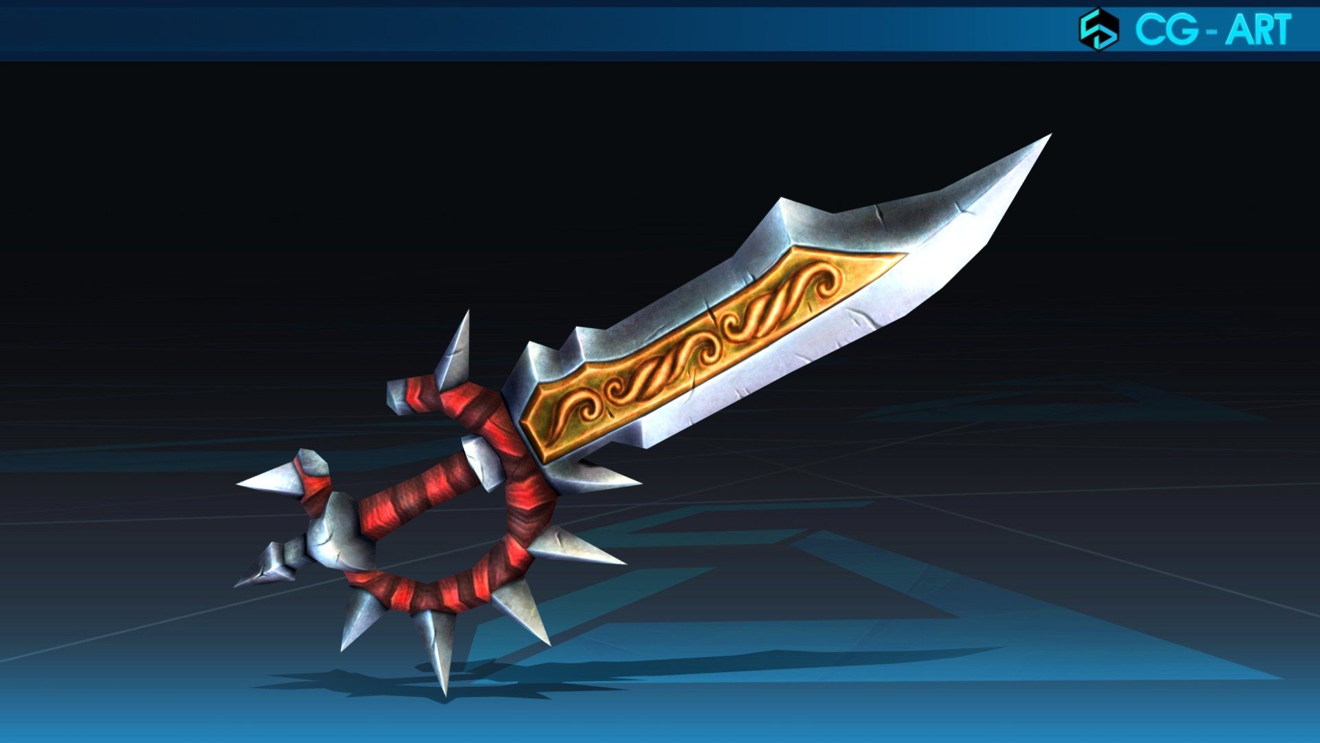 Sword_Hand-Painted - Buy Royalty Free 3D model by cgart.com (@goart ...