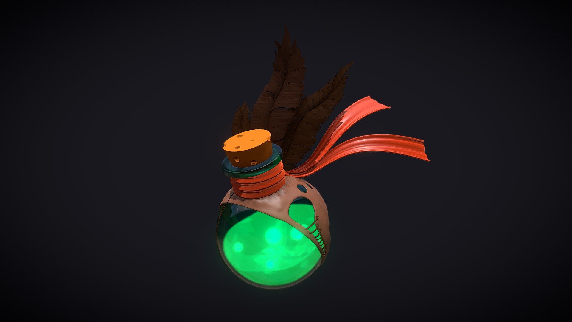 POTION BOTTLE - 3D model by Agnieszka Talik (@agatalik) [2b29e5f ...