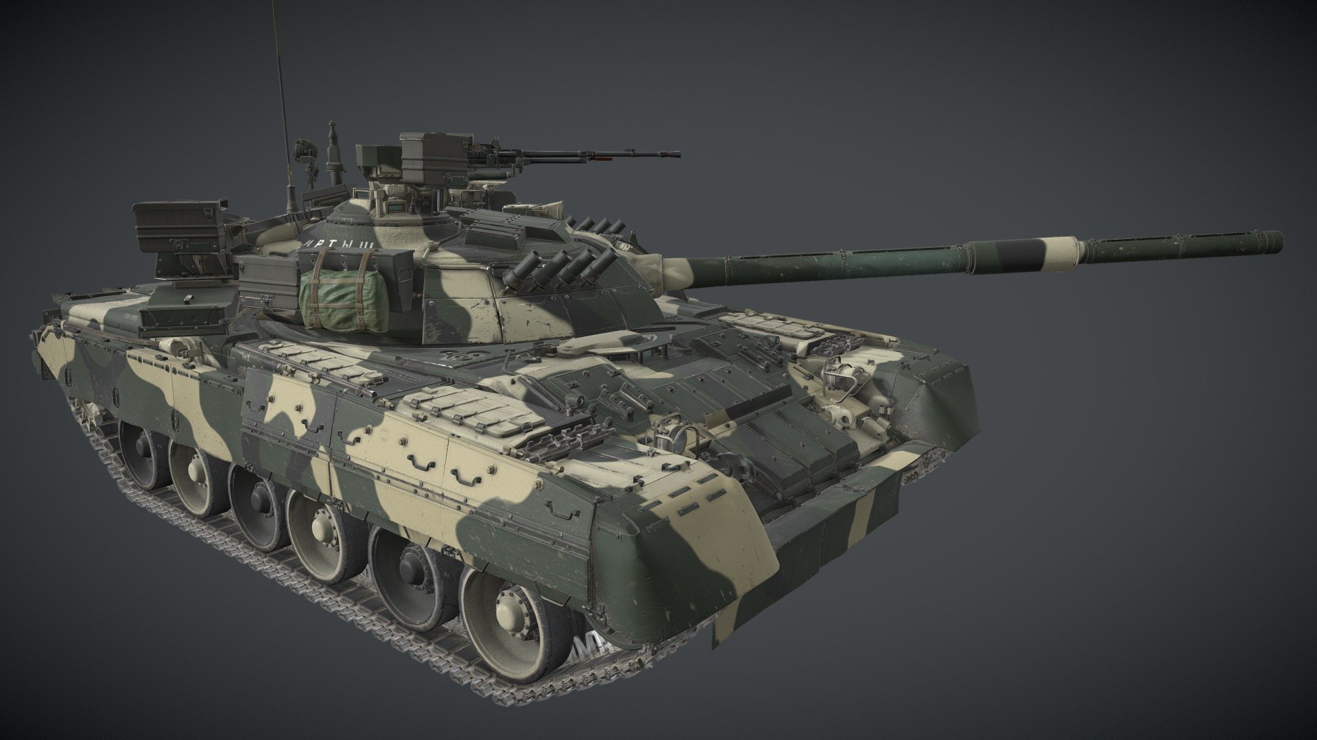 T-80U E1 № 354 "IRTYSH" - 3D model by leviathan07.ams (@leviathan07 ...