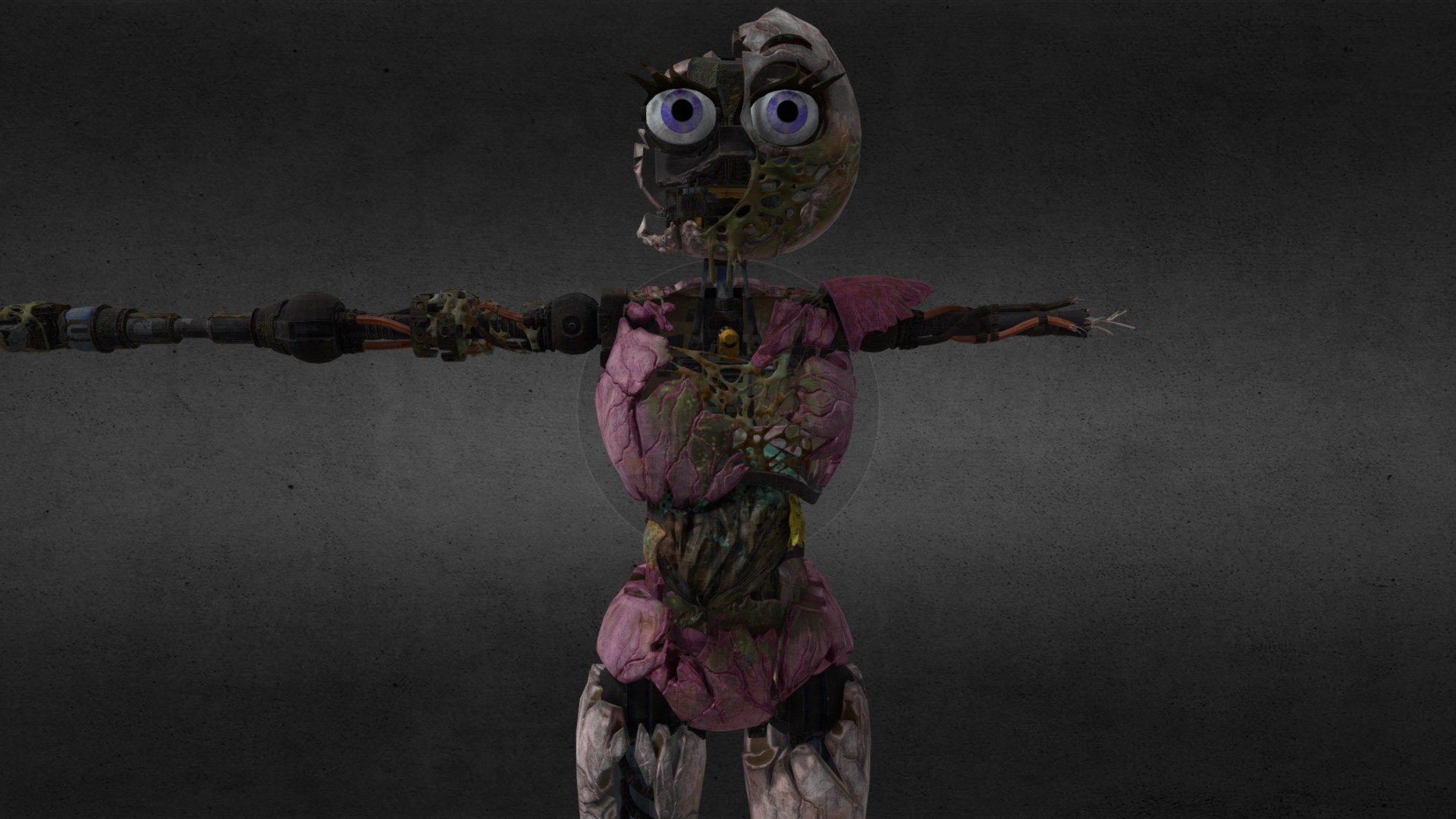 Ruined Glamrock Chica | Security Breach Ruin - 3D model by juztandy ...