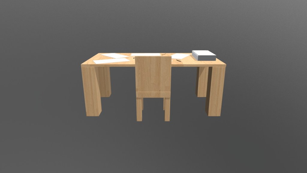 Dirty Desk - Download Free 3D model by teh118 [2b2e1b6] - Sketchfab