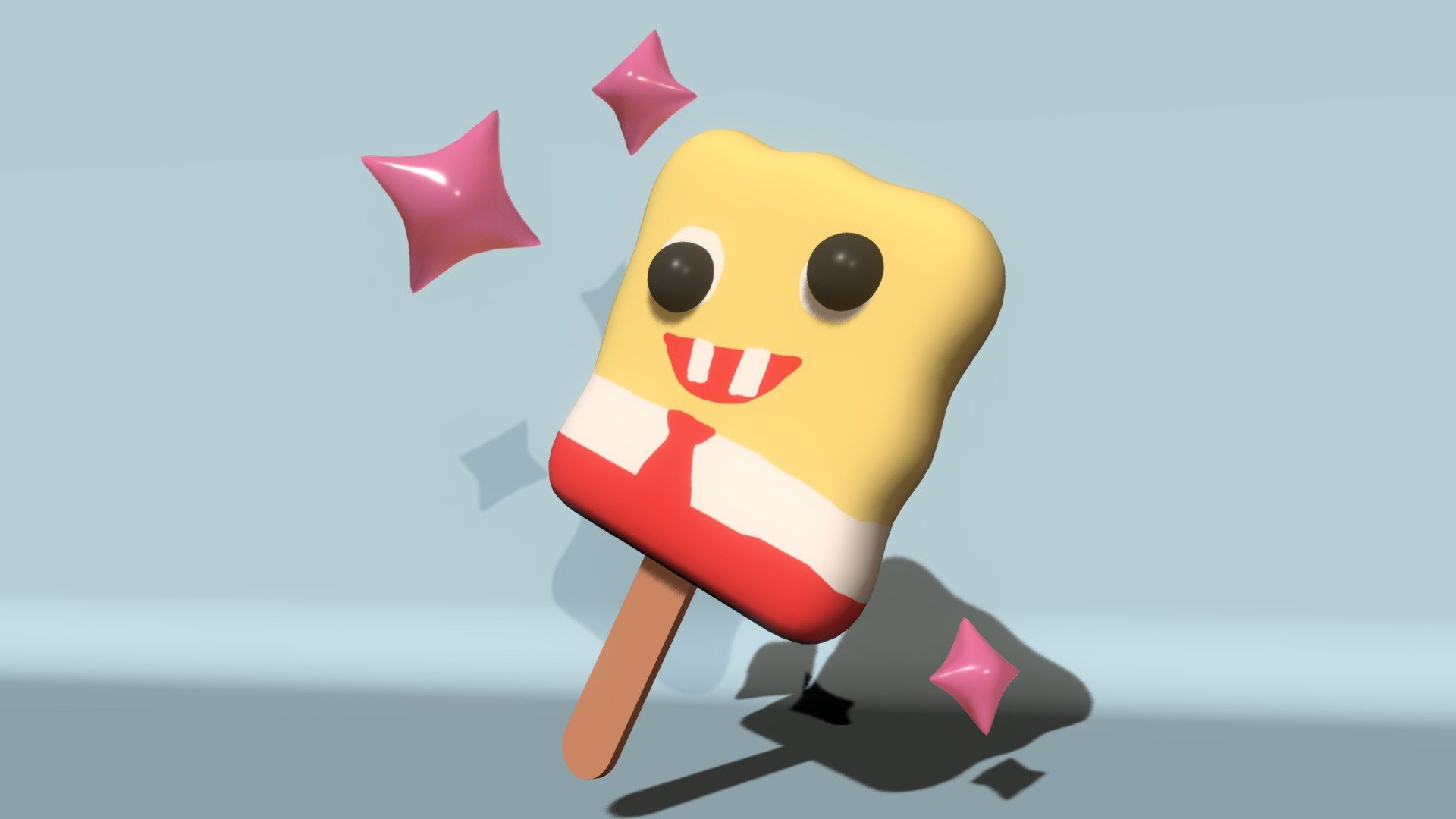 Spongebob Popsicle - Download Free 3D model by Chloe Garces (@cgarces ...