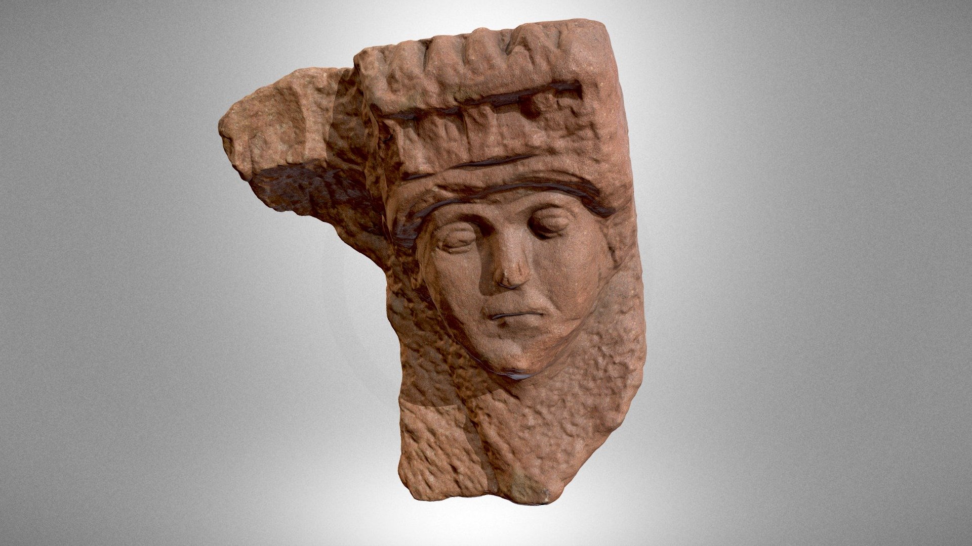 Architectural detail in the shape of head - Download Free 3D model by ...