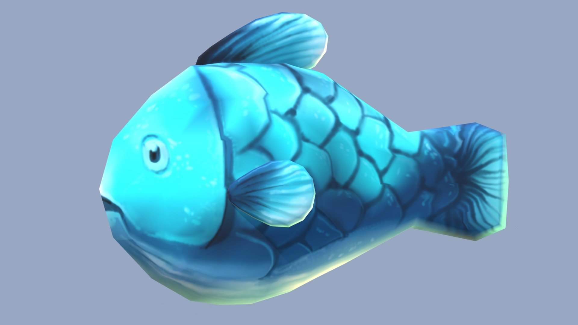 Low Poly Cartoon Fish - Download Free 3D model by Kenny Kwok ...