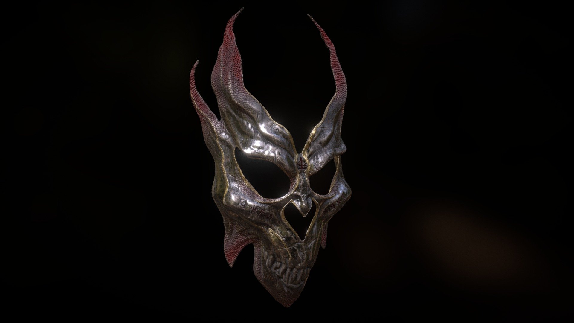 Demon Mask - 3D model by Michael Fiedler (@nemosirus) [2b30662] - Sketchfab